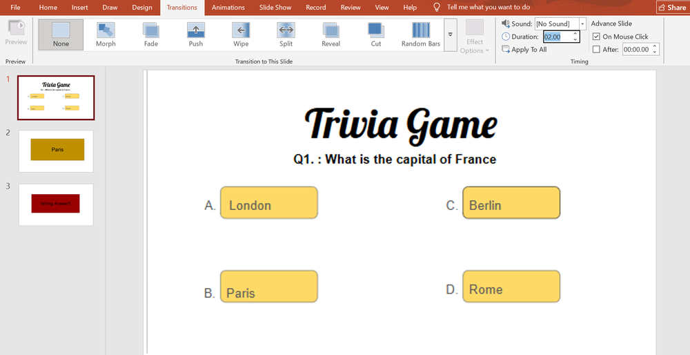 How to make a trivia game in PowerPoint (step-by-step) + Faster ...