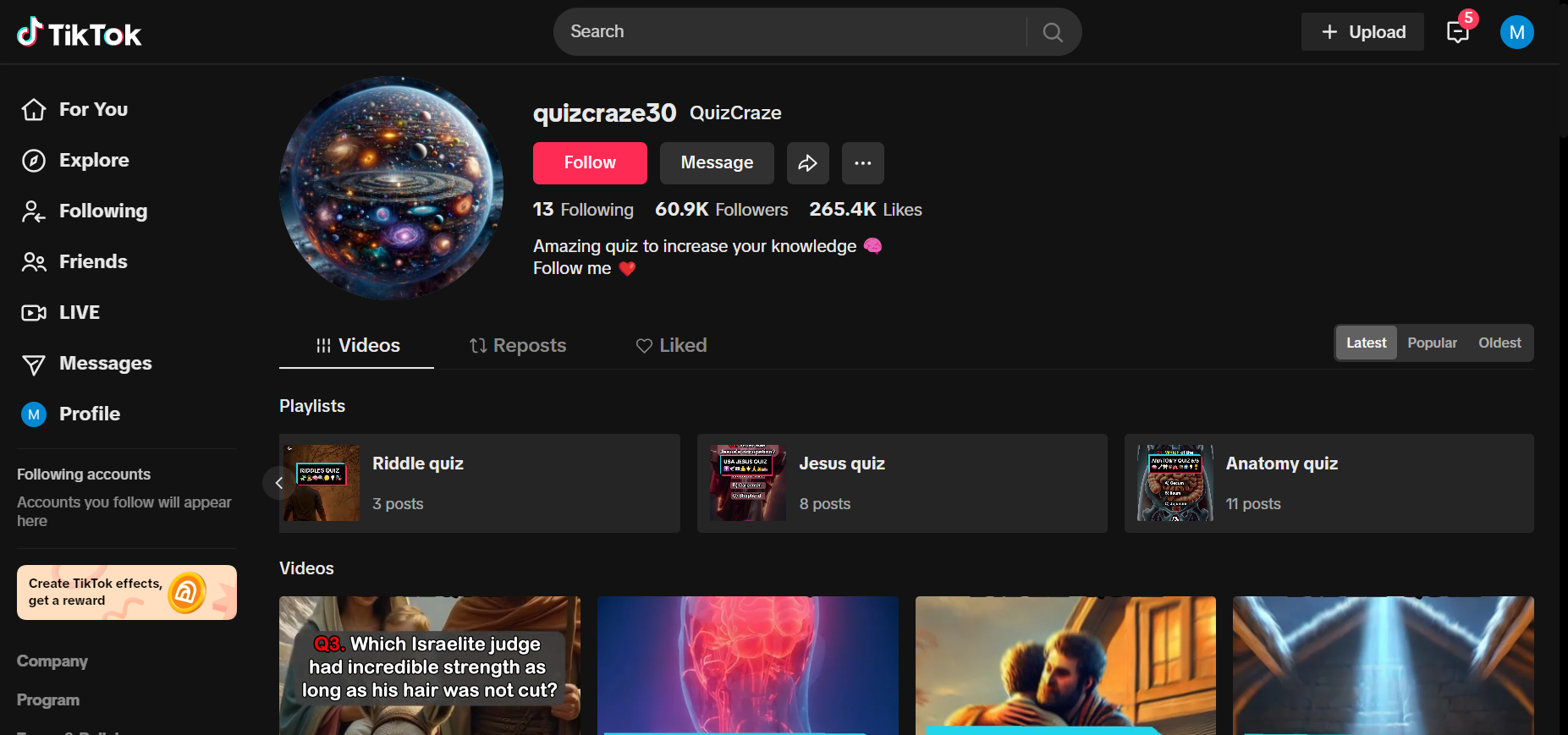 Top 5 TikTok Quiz Channels (Make Viral Quiz Videos With AI)
